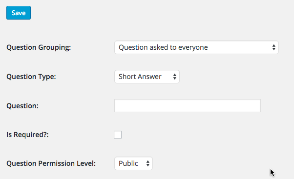 Using Custom Questions - RSVP Pro Plugin